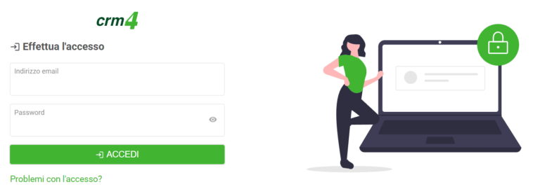 Come posso accedere alla piattaforma Crm4? - Crm4